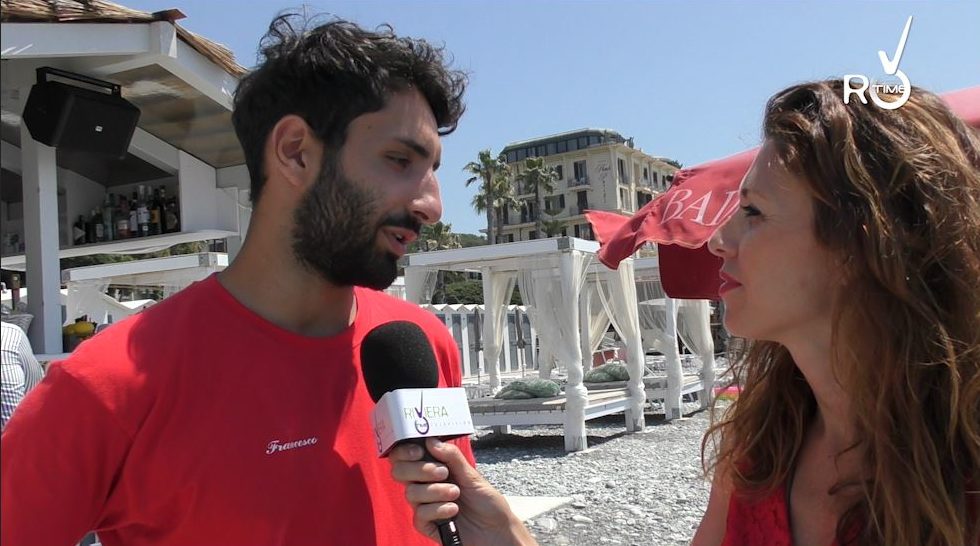 Bordighera, l'estate del bagnino Francesco Rao ai bagni Kukua