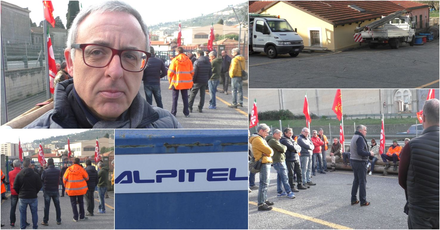 Imperia: gli operai Alpitel in sciopero, a rischio sette posti di lavoro