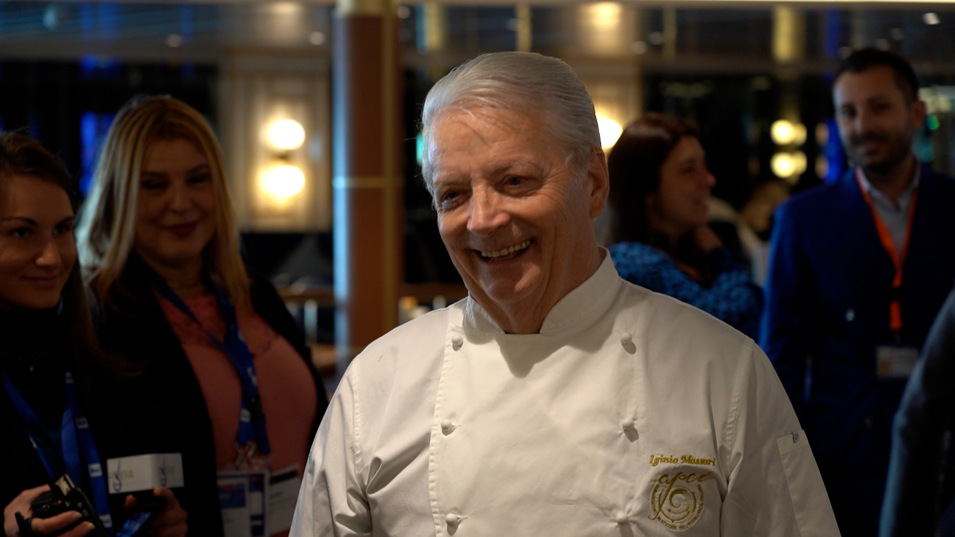 Il Maestro Iginio Massari A Bordo Della Costa Smeralda Dal Dolce Per