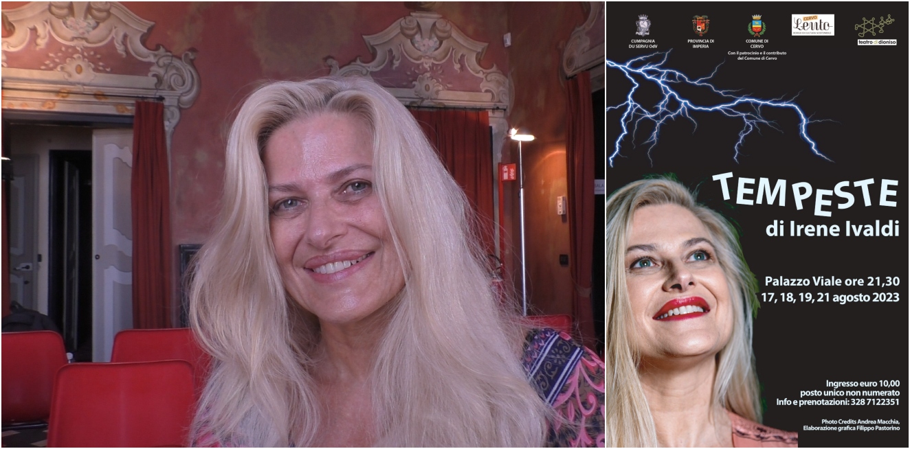 Cervo: l'attrice Irene Ivaldi dalle 'Tempeste' al rapporto con il borgo