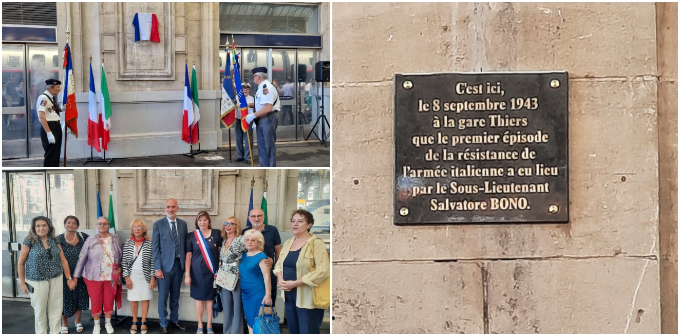 Resistenza, Nizza dedica una targa al primo partigiano italiano