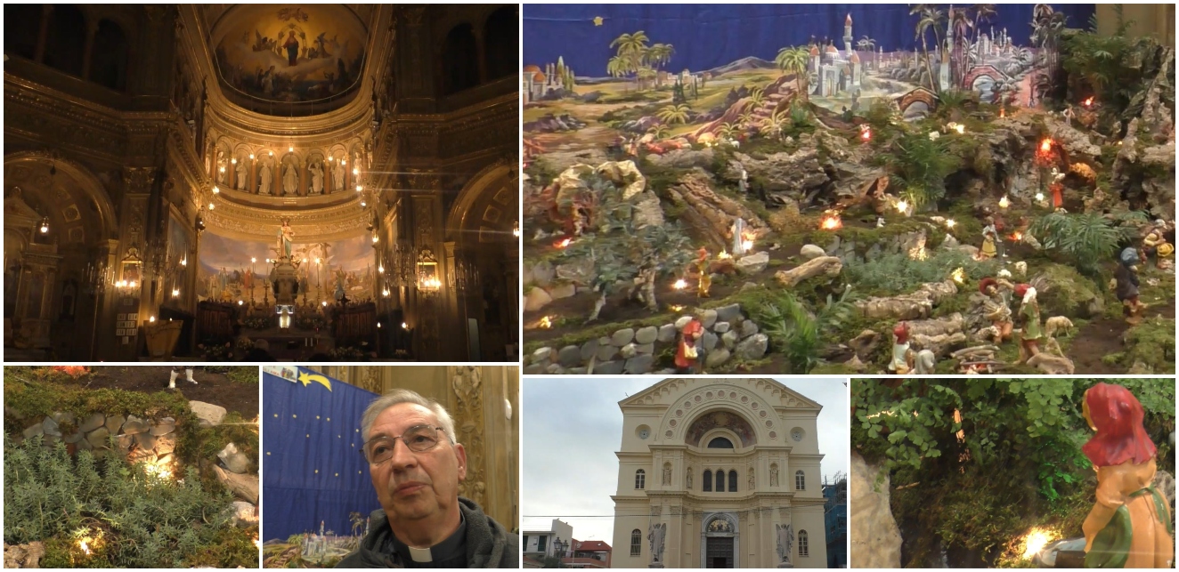 Sanremo: la basilica del Sacro Cuore di Bussana mostra il suo presepe ...