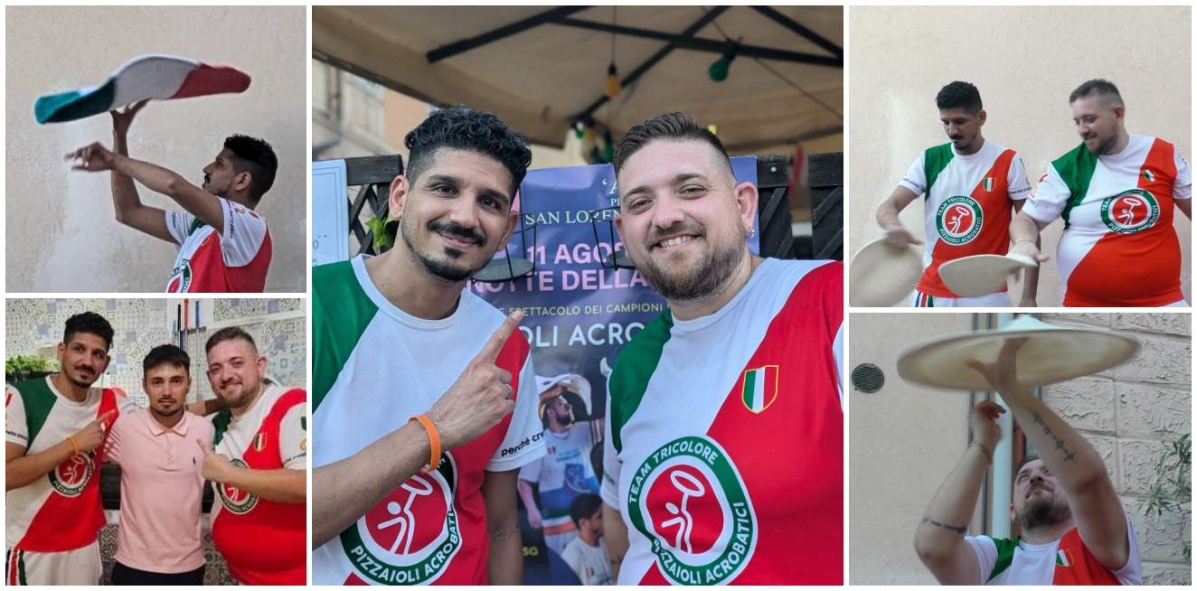 Pizza acrobatica, i campioni Christian De Rosa e Giorgio Nazir