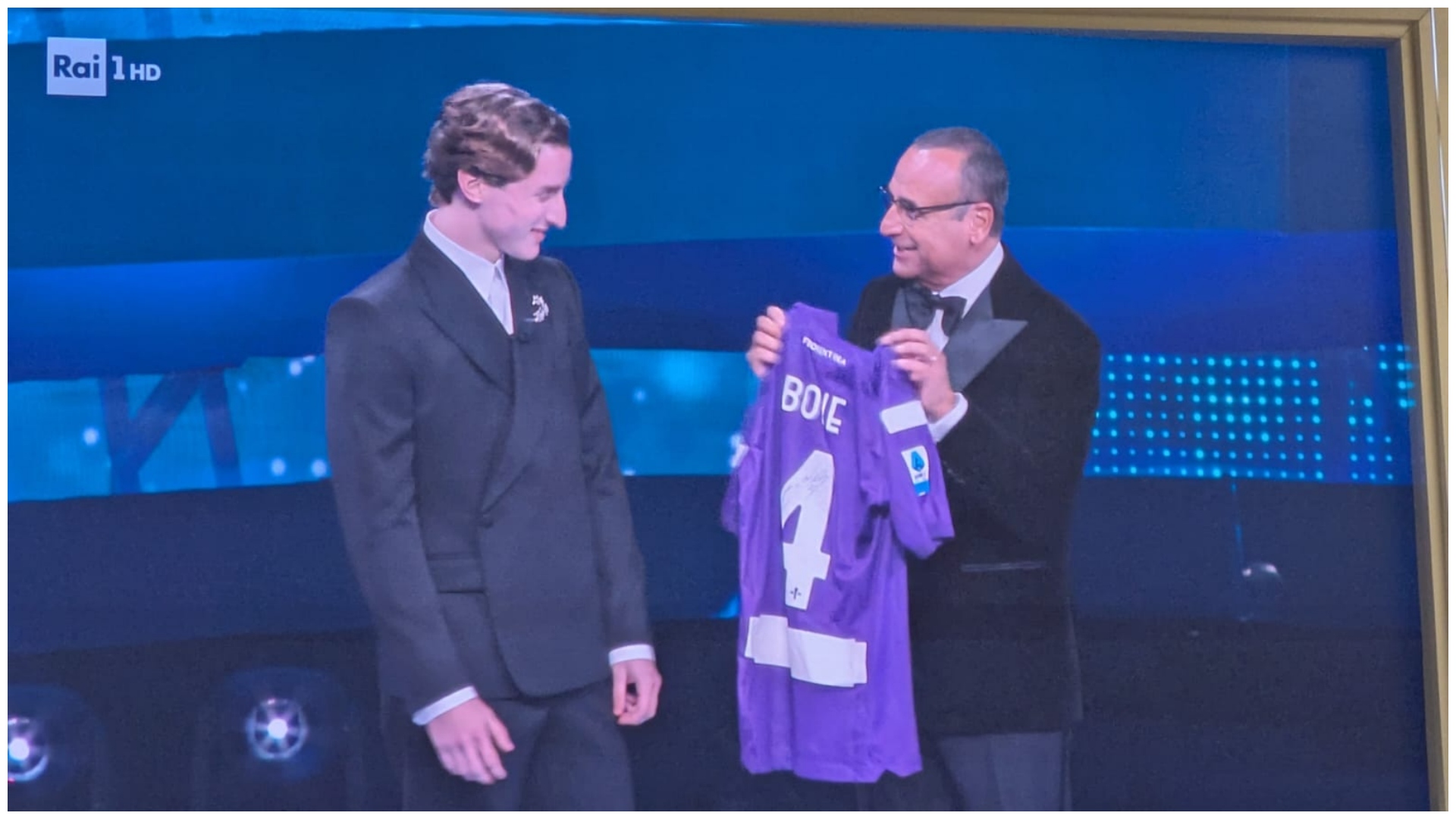 A Sanremo 2025 il toccante messaggio di Edoardo Bove