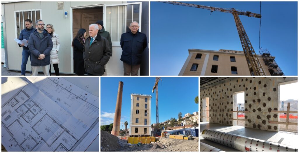 Imperia, sopralluogo al cantiere ex Sairo